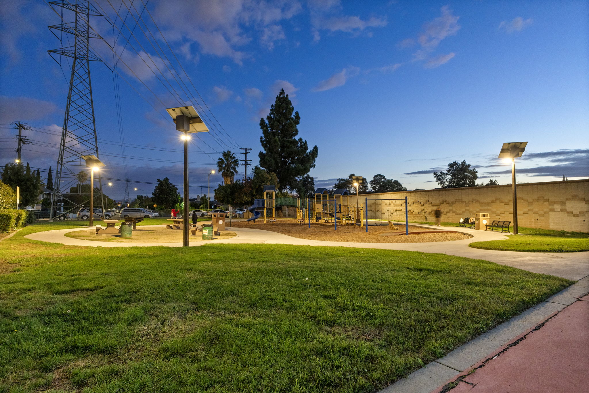 Community trail brings safe, solar-lit access to schools and sports